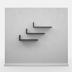 Ada Home Decor Washburn Modern Anthracite Wall Shelf 6.3'' H x 19.69'' W x 7.87'' D / Wall Storage / Shelving Unit