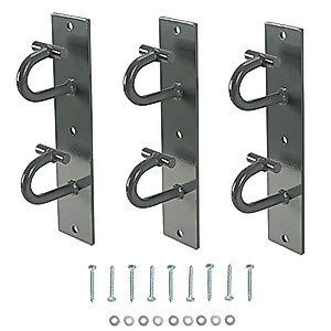 ECOTRIC Workout Wall Mount Anchors Wall Ceiling Exercise Mounted Hook for Suspension Stretch Straps Resistance Bands Body Weight Strength Training Home Yoga