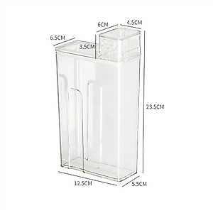 Food Storage Container 3PCS Cereal Container Airtight Keep Dry Pouring Storage Sealed Box 1230ml Laundry Detergent Sub Bottle Bathroom Laundry Powder Container Cereal Dispensers