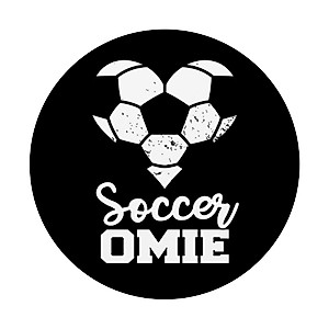 Soccer Omie Funny Soccer Heart Grandma Omie PopSockets Swappable PopGrip
