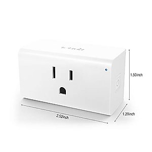 Tenda Beli Smart Plug, Mini Smart WiFi Outlet Works with Alexa Echo & Google Home | No Hub Required | App Remote Control