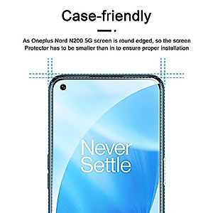 【3+3 PACK】Coolpow Designed for Oneplus Nord N200 5G Screen Protector plus One Nord N200 5G Screen Protector Tempered Glass Cell Phone Film, 【EasyInstall Tool 】,9H Hardness, Ultra HD, Scratch Resistant