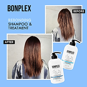 BONPLEX Rebonding Treatment For All Hair Types | For Damaged, Dry, Brittle, Colored, Permed, and Chemically-Treated Hair | Safe for Hard Water | Reconnect Broken Disulfide Bonds