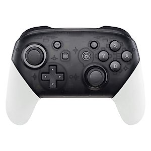 eXtremeRate White Replacement Handle Grips for Nintendo Switch Pro Controller, DIY Custom Hand Grip Shell for Nintendo Switch Pro - Controller NOT Included