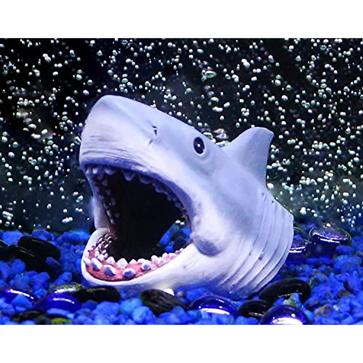 Penn-Plax Jaws Officially Licensed 2-Piece Aquarium Ornament Bundle – Includes Boat Attack and Shark Swim-Through – Small