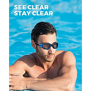 OMID Swim Goggles, P2 Lite Comfortable Anti-Fog Swimming Goggles for Men Women Adults Youth