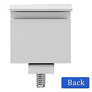 Solar Panel Brackets, 12Pcs Z Brackets for Solar Panel End Clamps with Nuts and Bolts, 32-50 mm Adjustable Aluminum Mounting Grounding Rails Kit for Solar Panel PV System Install Accessories