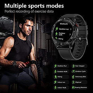 Bebinca GT2 Pro Smart Watch for Men (Make/Receive Call), SpO2/Real-time Heart Rate/Sleep Monitor/Voice Assistant Fitness Tracker, Built-in MP3 Player for iPhone Samsung Android Phone