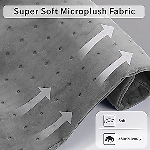 Heating Pad for Back Neck and Shoulder Pain Relief Flannel Electric Heating Pads with LCD Controller 9 Heating Levels 1-12H Adjustable Auto Shut Off Machine Washable