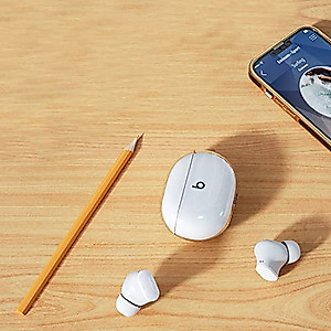 LiZHi Compatible with Beats Studio Buds + Case Clear, Designed Protective Cover Soft TPU Transparent Shockproof Case Accessories Keychain for Beats Studio Buds Plus, Crystal Clear