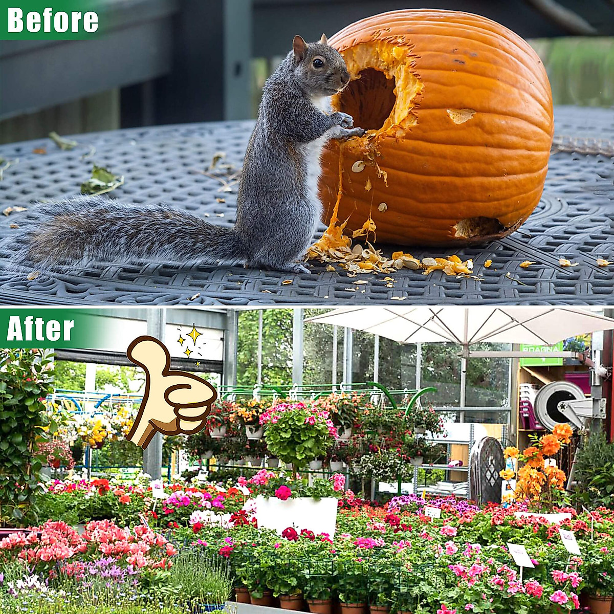 24 Pack Squirrel Repellent, Squirrel Repellent Outdoor for Attic Garden Cars, Squirrel Deterrent, Keep Squirrels Out Bird Feeder, Chipmunk Repellent, Squirrel Stopper