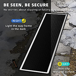 VEVOR Snow Melting Mat 2023 New, 20 x 60 inch, 3 in/h Melting Speed, Heated Outdoor Mats for Winter Walkway, No-Slip Rubber w/Plug, Power Cord, Outlet Timer, Reflective Strip, Velcro, Ground Stake