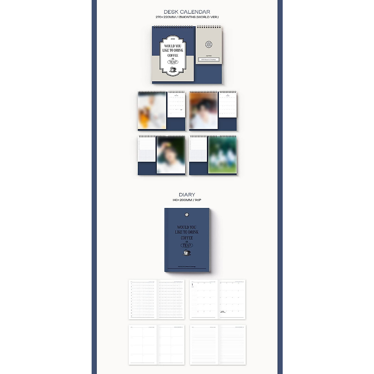 FANTAGIO ASTRO - 2022 SEASON'S GREETINGS+Extra Photocards Set (TEA ver.)