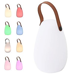 LEDHOLYT LED Cordless Lantern Lamp, Rechargeable Portable Outdoor Lanterns Light,7 Colors Bedside Night Light for Bedroom Nightstand Living Room Dining Desk Decorations,IP44 Waterproof Camping Lamp