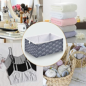 Flat Design Bicycle Storage Basket Storage Bin Rectangular Collapsible Closet Baskets Empty Gift Baskets Organizer for Living Room Bedroom