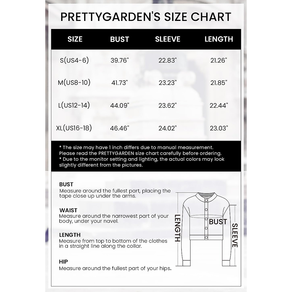 PRETTYGARDEN Women's Knit Cardigan Sweaters Fall Fashion Long Sleeve Open Front Button Down Trendy Casual Sweater Jacket (Beige, Large)