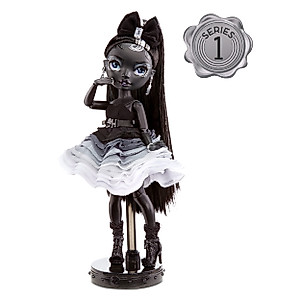 Rainbow High Shadow Series 1 Shanelle Onyx- Grayscale Fashion Doll. 2 Black Designer Outfits to Mix & Match with Accessories, Great Gift for Kids 6-12 Years Old and Collectors, Multicolor, 583554EUC
