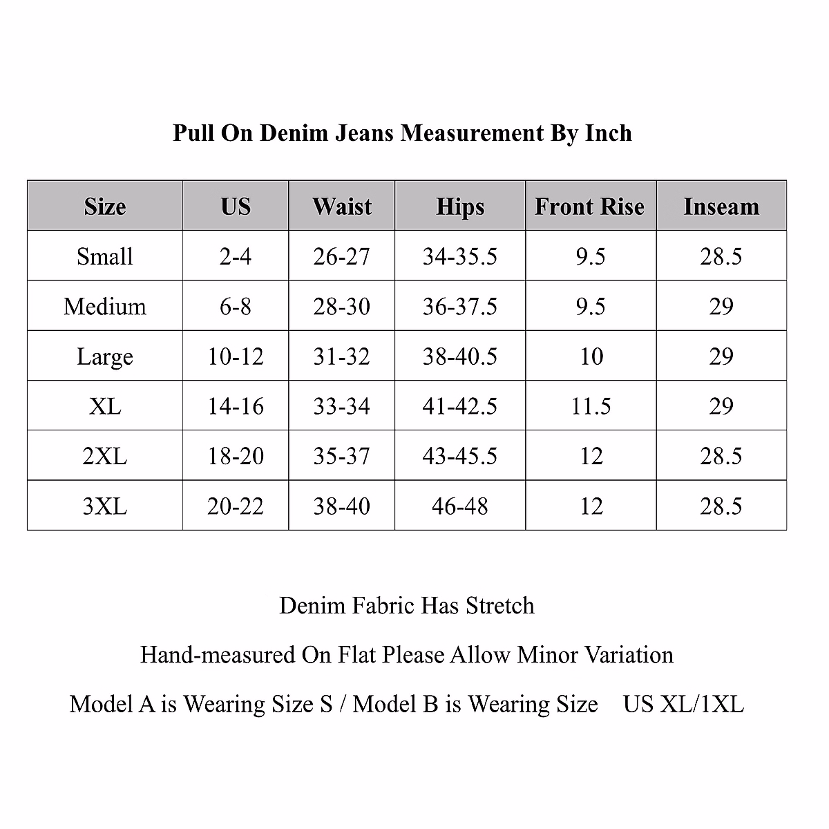 Women's Stretch Pull-On Skinny Ripped Distressed Denim Jeggings Blue-55 Large