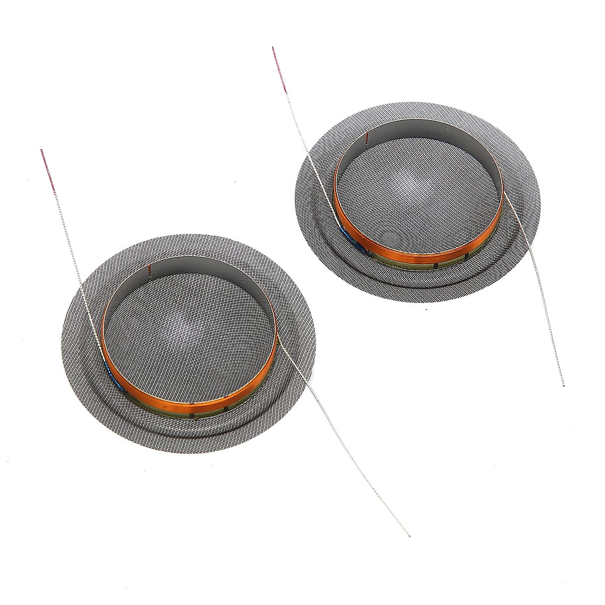 25mm Tweeter Voice Coil Replacement Parts, 2Pcs 1" Tweeter Diaphragm, 25-core Tweeter Coil and 5.4 Ohm Resistor for Speaker DIY