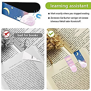Bookmark, 8 Pcs Magnetic Bookmarks, Book Marker Clip for Students Teachers Reading, School Supplies, Office Supplies, Christmas Gifts