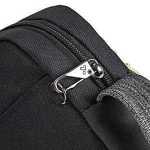 Travelon Greenlander Sustainable Anti-Theft Small Crossbody, Jet Black, 7.5" W x 10.5" H x 2.75" D