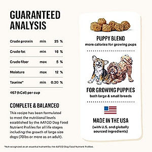 The Honest Kitchen Human Grade Whole Food Clusters Puppy Blend Dry Dog Food - Whole Grain Chicken & Oats, 20 Pound Bag