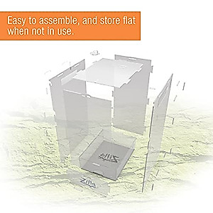Zilla Micro Habitat Terrarium Enclosure for Small Tree Dwelling Reptiles, Amphibians, Spiders & Other Invertebrates, Small