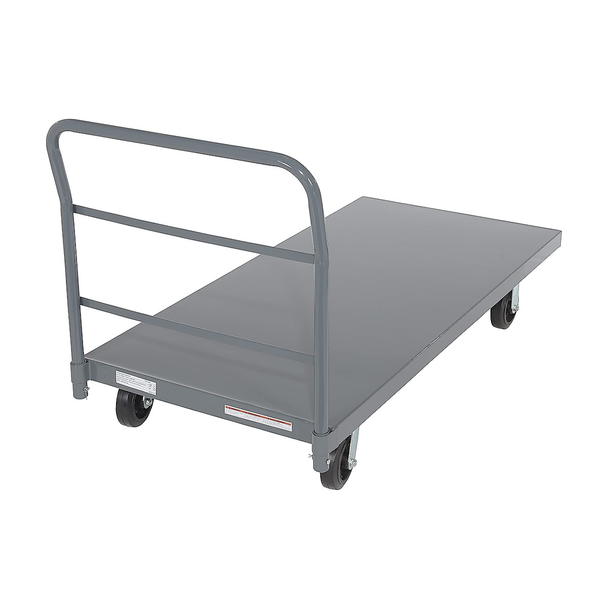 Vestil ECSPT-3060 Steel Smooth Deck Platform Truck 30 in. x 60 in. 2000 Lb. Capacity Gray