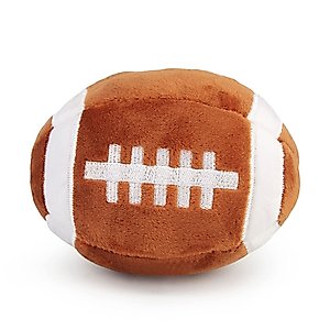 Interactive Dog Balls, Plush Squeaky Dog Toys Balls for Dogs, Football Rugby Puppy Toy Indoor Outdoor Sports Stuffed Dog Toy Ball for Small Medium Dog