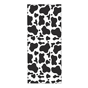 Yaateeh Animal Cow Print Face Towel Soft Absorbent Hand Towel Small Bath Towel Dish Guest Towels Washcloths for Bathroom Yoga Sports Kitchen Home Decor