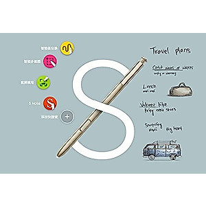 WirelessFinest Replacement Stylus Touch Screen Pen for Samsung Galaxy Note 5 N920 N920V N920A AT&T T-Mobile Verizon Sprint - Package (Gray)