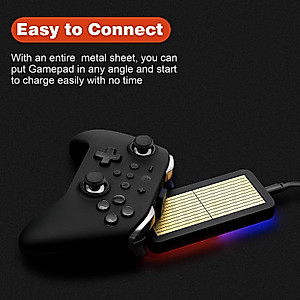 GuliKit Pro Controller Charger for Switch - Dual Controller Fast Charger Charging Dock Stand Station Compatible with Nintendo Switch Pro Controllers with LED Indicators