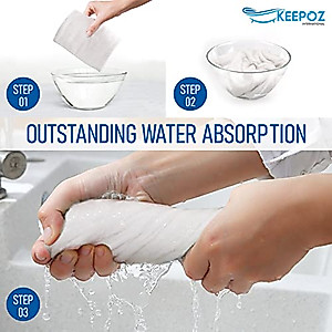 KEEPOZ Hair Towel Wrap Quick Dry 100% Cotton Super Absorbent Turban Head Wrap for Women with Button, Non Microfiber Anti Frizz Hair Products, Hair Cap for Curly, Long & Thick Hair (1Pc)(White)