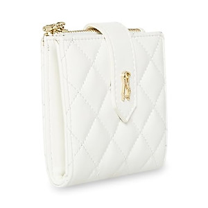 Steve Madden JEM Bifold Card Case, White Gold