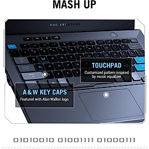 ASUS ROG Zephyrus G14 Alan Walker Special Edition Gaming Laptop 14" WQHD 120Hz IPS AMD 8-Core Ryzen 9 5900HS (Beat i7-10370H) 40GB RAM 1TB SSD GeForce RTX 3050 Ti 4GB Backlit USB-C Win10 + HDMI Cable