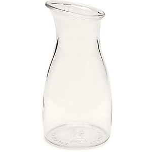 Carlisle FoodService Products 7090007 Cascata Carafe Juice Jar Beverage Decanter Only, Plastic, .25 L, Clear, 1 Count (Pack of 1)