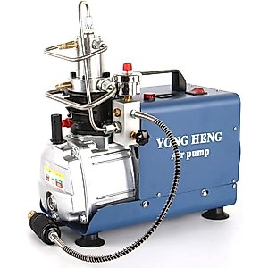 YONG HENG High Pressure Air Compressor Pump,Adjustable Control with Auto-Stop 110V 30Mpa Electric Air Pump Air Rifle PCP 4500PSI Paintball Fill Station for Fire Fighting and Diving