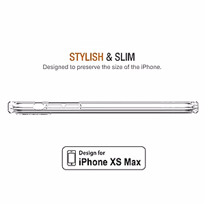 Shamo's iPhone XS Max Case - Soft TPU Material - Flexible - Precise Fit - Shock Absorption - Scratch Resistance - Non-Slip Grip - Wireless Charging Compatible - Slim & Lightweight - Transparent Design