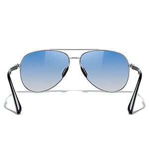 MERRY'S Aviator Sunglasses for Men Women - Polarized Driving Sun glasses Mirrored Lens UV 400 Protection 58 MM