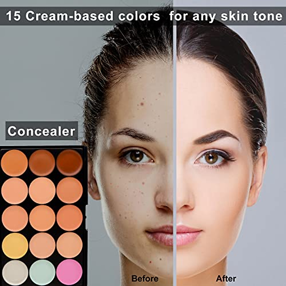 Makeup Kit All-in-one Makeup Gift Set for Women Full Kit, Include Makeup Brush Set, Eyeshadow Palette, Lip Gloss Set, Lipstick, Blush, Foundation, Concealer, Mascara, Eyebrow Pencil