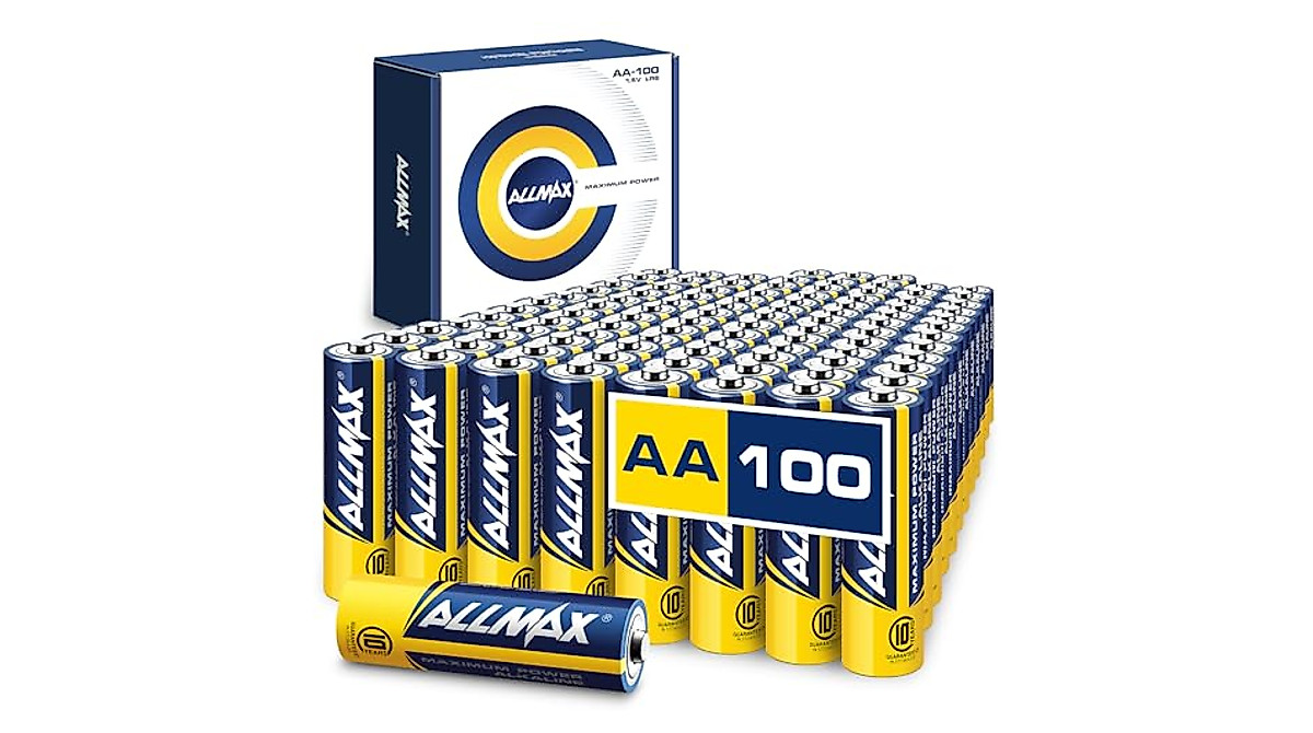 Allmax AA Maximum Power Batteries - 100 Count Pack