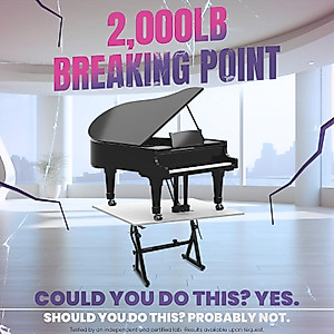 Liquid Stands Piano Keyboard Stand - Z Style Adjustable and Portable Heavy Duty Music Stand for Kids and Adults -Fits 54-88 Key Electric Pianos - Sturdy Musical Keyboard Stand (Black)