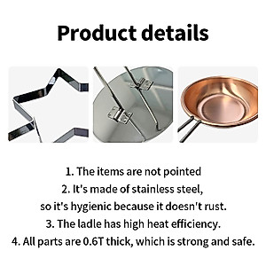 Korean Candy Making Kit - Complete 9-Piece Dalgona Kit with Shapes, Bottom Tray, Ladle, Press Tray, Dragger - Korean Candy Making Supplies for Home - Included Baking Soda