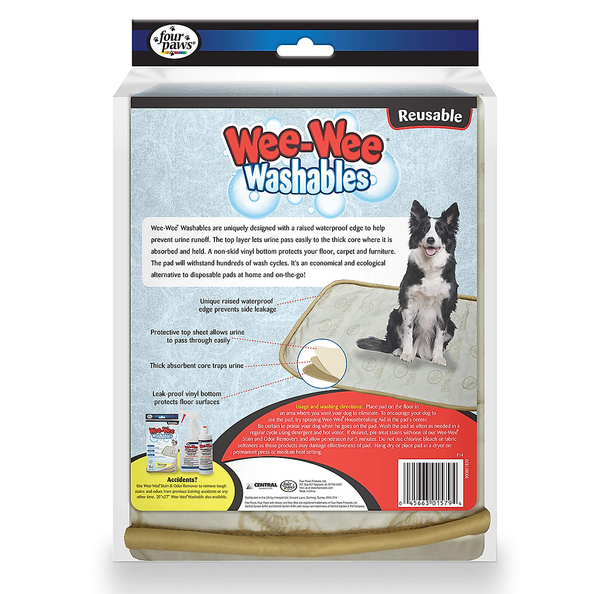 Four Paws Wee-Wee Washable Puppy Pad 30 X 32 Inches (1 Count)