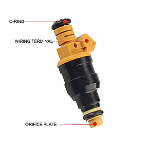 Dasbecan Fuel Injector Compatible with Ford Bronco Crown Victoria E150 E250 E350 Excursion Expedition F150 F250 F350 Mustang Thunderbird Lincoln Town Car 1986-2005 Replaces# 0280150943 Set of 8