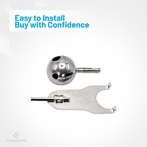 PLBDA01 EvertechPRO fits Delta Faucet Repair Kit Stainless Steel Ball, Tooling Replacement Cam, 4 Pcs O-Rings, Seal Kits, Springs - Compatible with Delta Kitchen Faucet Cartridge