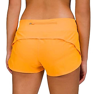 LULULEMON Speed Up Short Low-Rise 2.5" Lined (Clementine, Size 4)