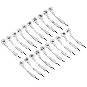 Electrodes Wires, Reliable Button Electrode Wires 20Pcs 2.0inch for Therapeutic Instruments