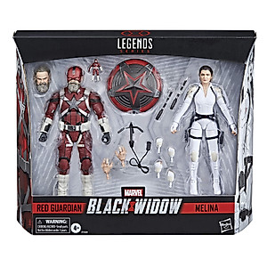 Avengers Marvel Legends Series 6-inch Scale Red Guardian & Melina Vostkoff Figure 2-Pack and 12 Accessories for Kids Age 4 and Up