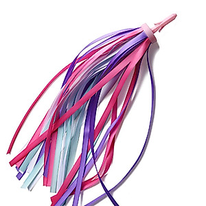 Paliston 1 Pair (2pcs) Bike Handlebar Streamers Scooter Grips Streamers Tassel Ribbons for Boys Girls Style 3